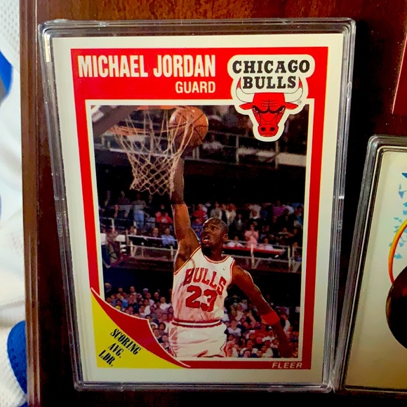1990 Fleer 1989 Michael Jordan Fleer 🍫 1989-90 Fleer Michael Jordan #21 ...